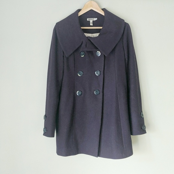 Quiksilver | Jackets & Coats | Quicksilver Asymmetrical Purple Wool Pea ...